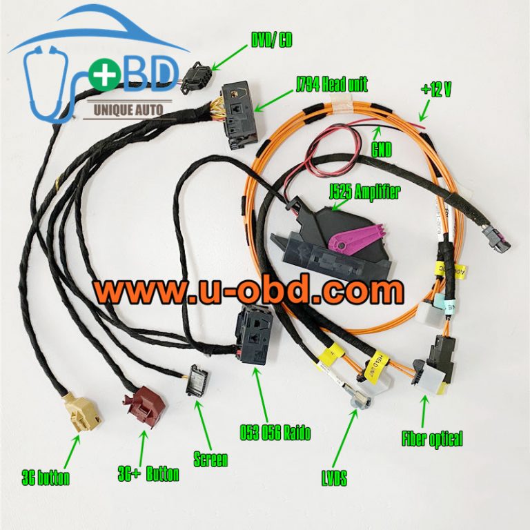 AUDI MMI 3G 3G+ head unit J794 Module Radio unit J525 Amplifier test ...