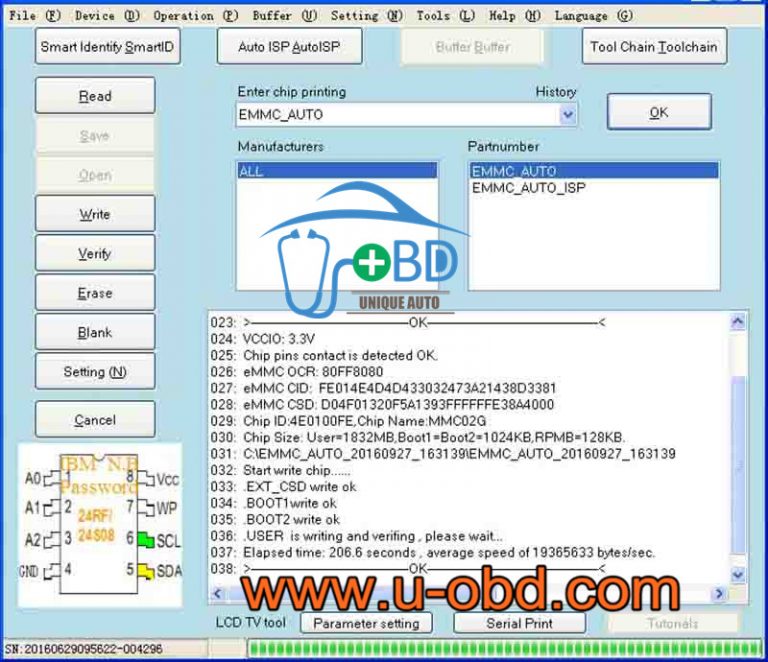 Automotive Navigation host Audio host MCU EMMC FLASH programmer