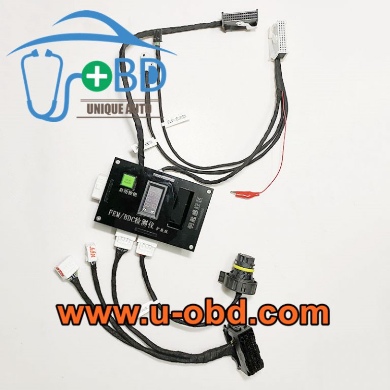 BMW FEM BDC key programming harness DME EGS TCM test platform