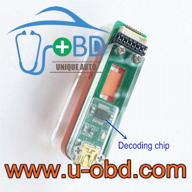 BMW NBT Head unit programming fixture EMMC program clip No SIGNAL ...