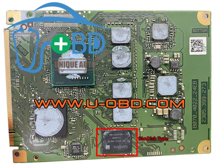 BMW NBT Head unit programming fixture EMMC program clip No SIGNAL ...