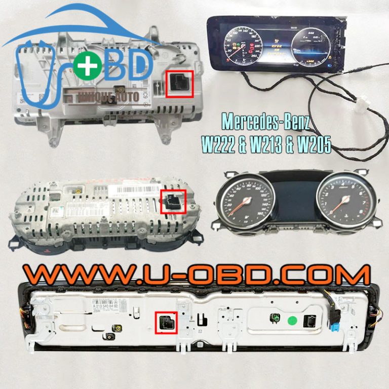 Mercedes-Benz W222 S-Class W213 E-Class W205 C-Class instrument cluster ...