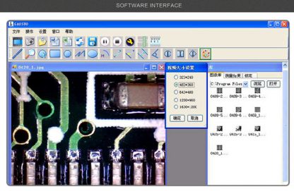 Microscope used for inspect PCB and PCBA with liftable holder