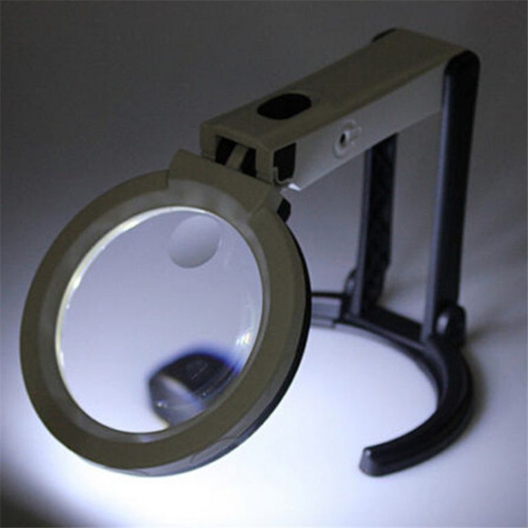 Bench Magnifier With LED Lighting 1.8X 5X glass Handheld