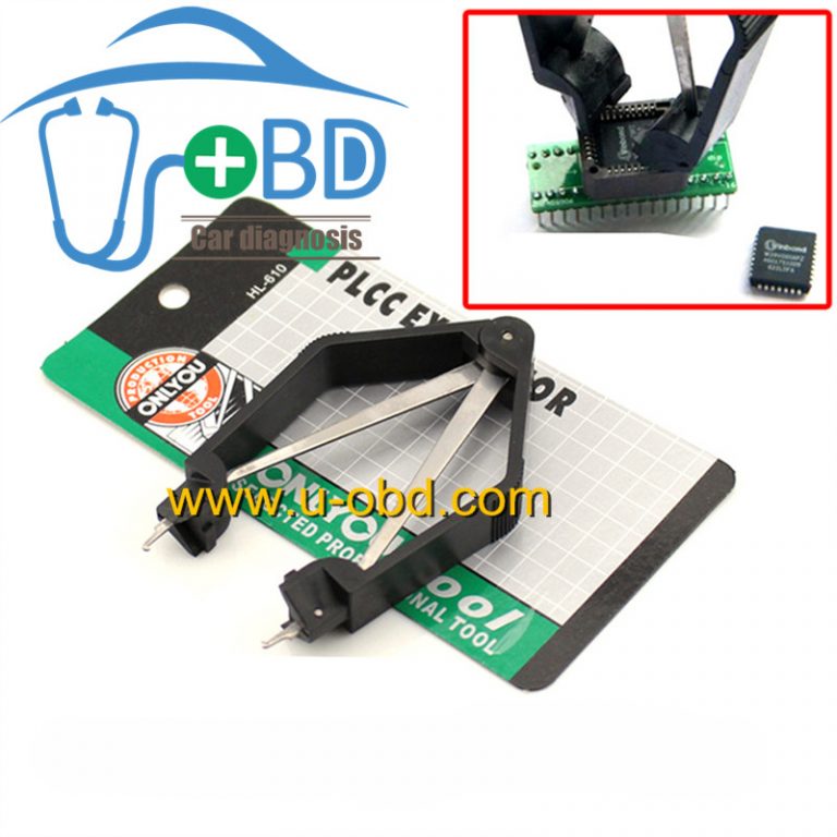 Circuit Board PLCC IC Extractor Puller Tool chip Pull up clip