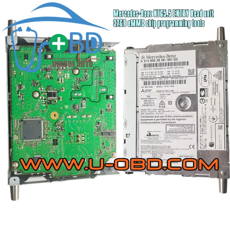 Mercedes-Benz HU55 NTG5.5 ENTRY Head unit 32GB Panasonic eMMC chip ...