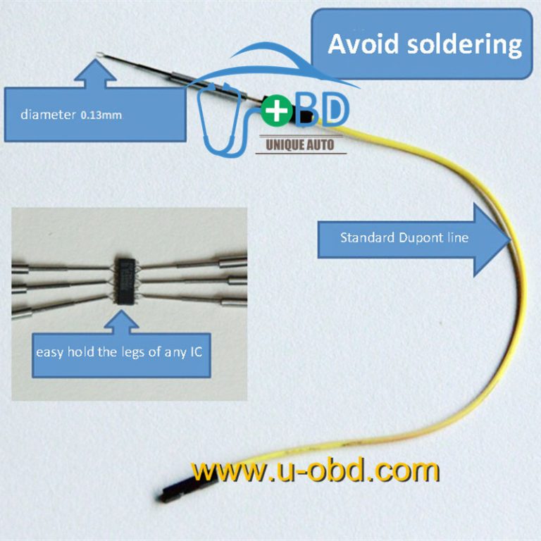Solder-free IC chips pins legs clip easy for reading and writing data