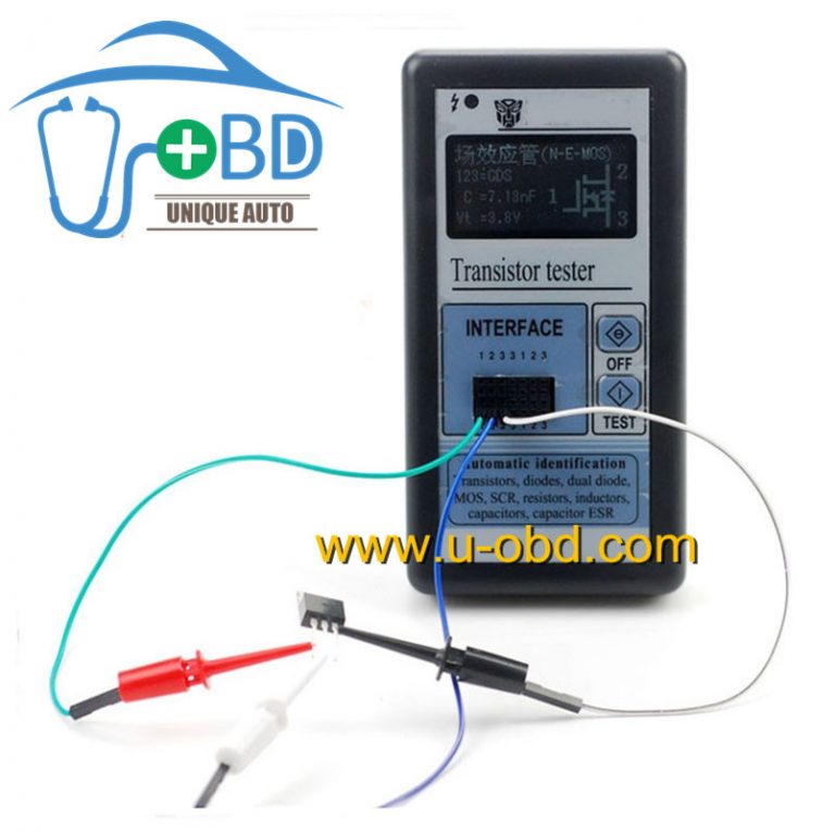Multifunction transistor MOSFET capacitor resistor inductor diode tester