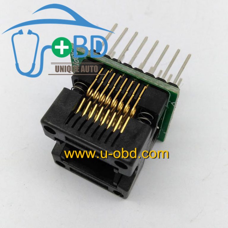 SOP16 switch to DIP16 programming socket adapter touch spot gold plating