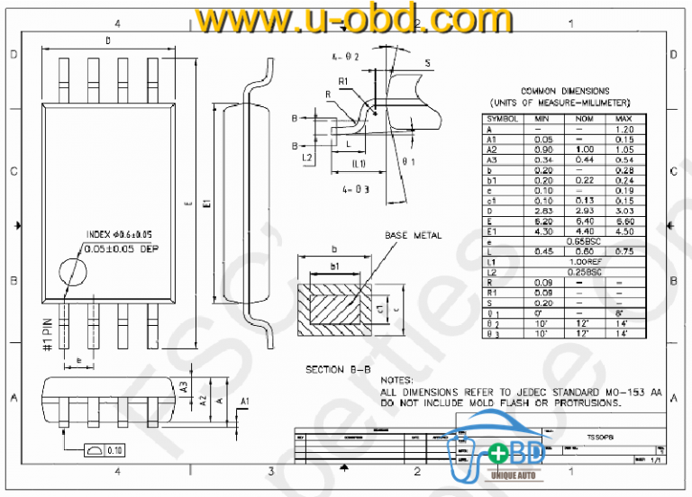TSSOP8 SSOP8 8PIN automotive EEPROM programming socket adapter