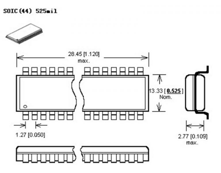 Widely used automotive 44 PIN flash socket adapter 29F series 28F series