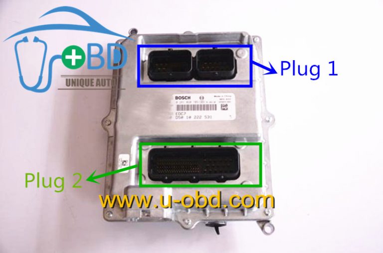 BOSCH EDC7 plug ECU female Plug 52 PIN and 89 PIN