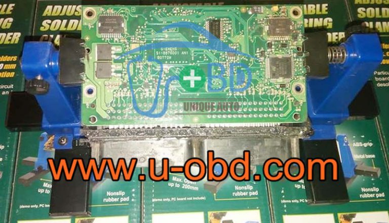 Automotive ECU board repair clamp circuit board fixture