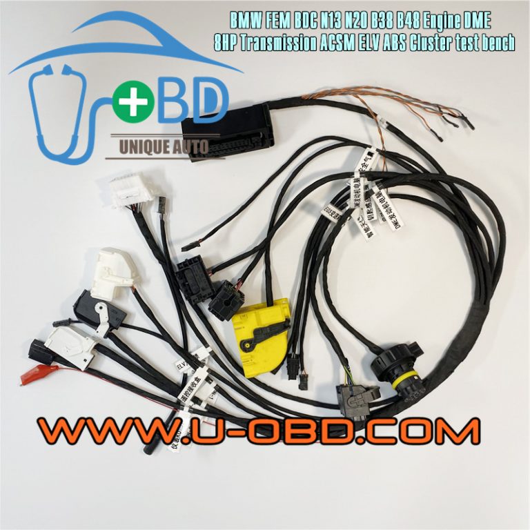 BMW E Chassis F Chassis CCC CIC NBT EVO head unit on bench test platform