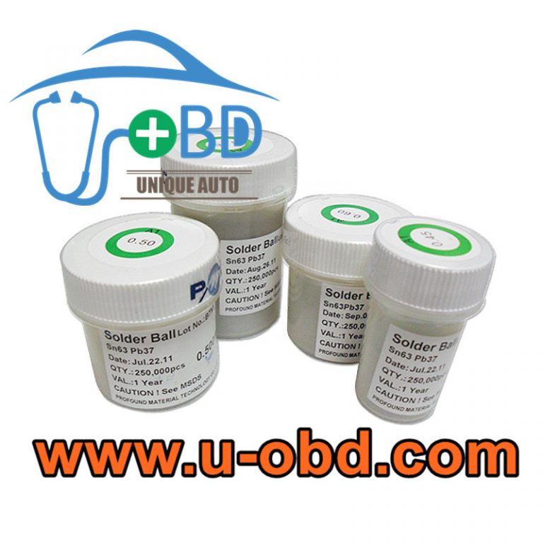 Leaded BGA Chip reballing solder ball 250K per bottle multiple size ...