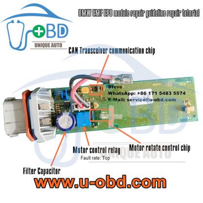 BMW EMF EPB electronic parking brake module repair guide repair solutions